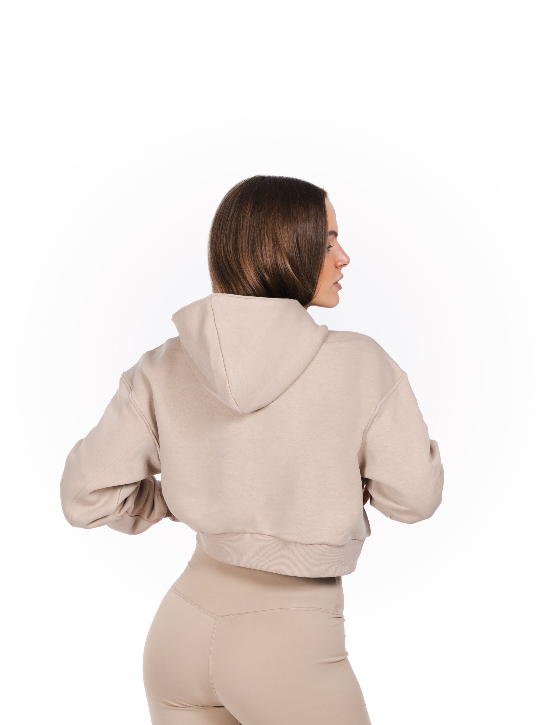 Crop sweat coton oat milk – Mindcore