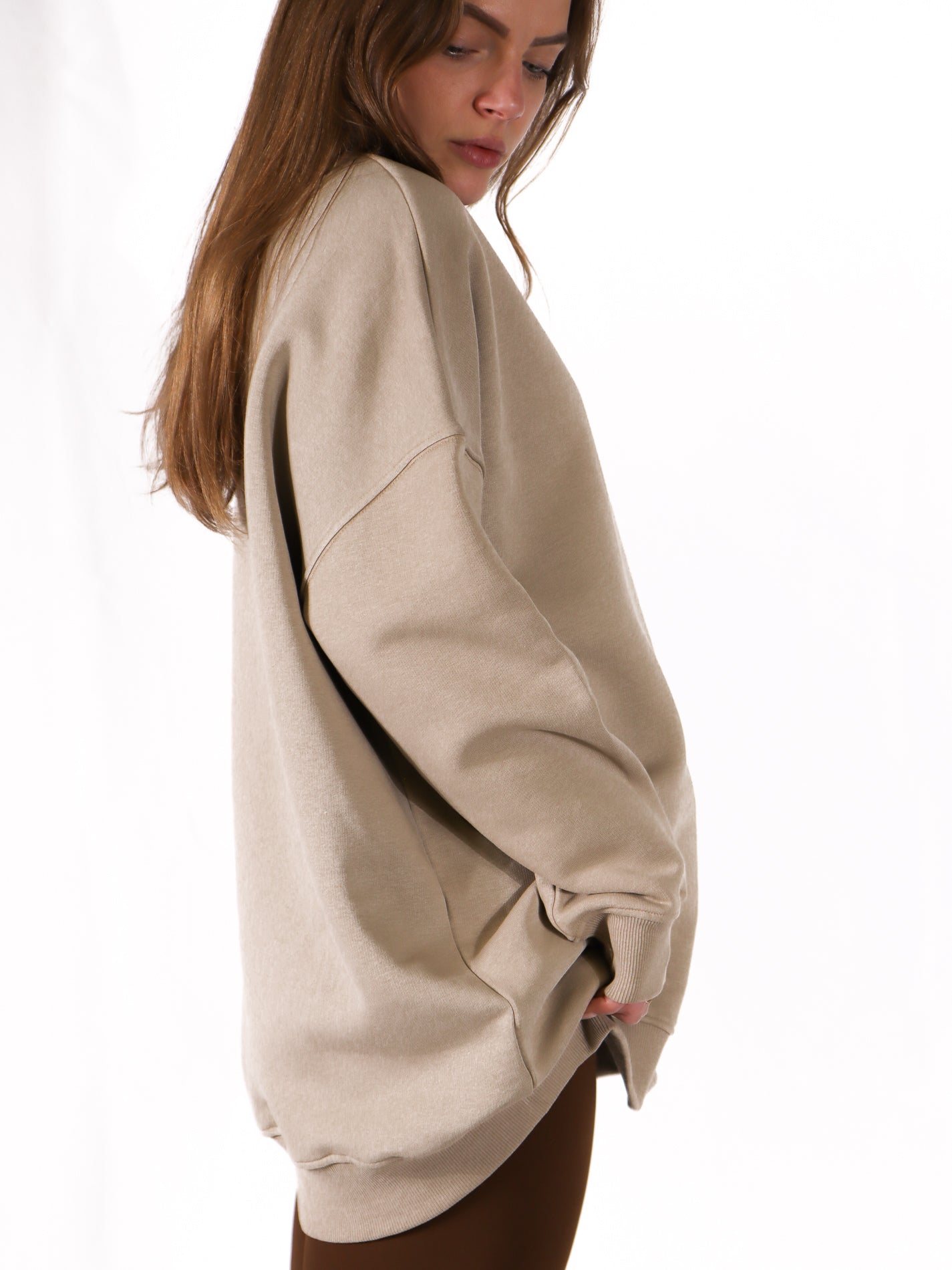 Sweat oversize coton oat milk – Mindcore